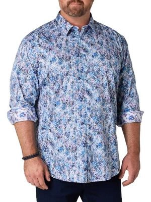 ROBERT GRAHAM BY DXL Big & Tall Paisley Floral Sport Shirt - Multi