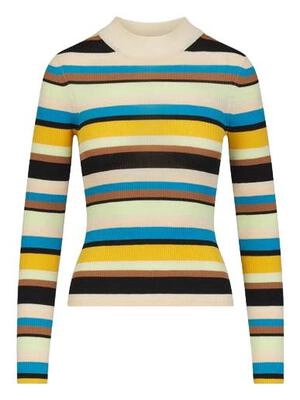 SIMONMILLER Mika Knit Long Sleeve Top - Ocean Stripe