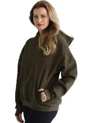 SWEAT & MILK SWEAT & MILK Isabella Hoodie Olive Tree