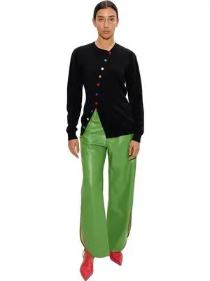 SIMONMILLER Ada Asymmetrical Cardigan - Black Multi