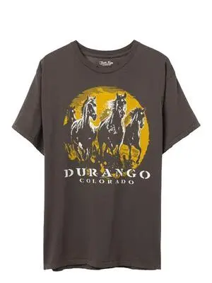Junk Food Durango Graphic T-shirt - Coffee