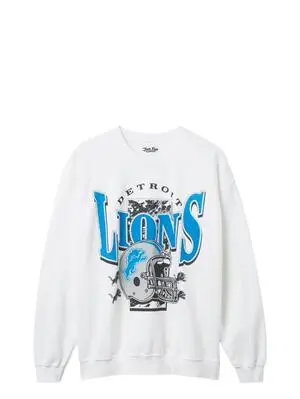 Junk Food Detroit Lions Graphic Sweatshirt - White
