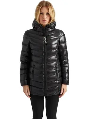 JACK1T Hooded Down Puffer Jacket - Black