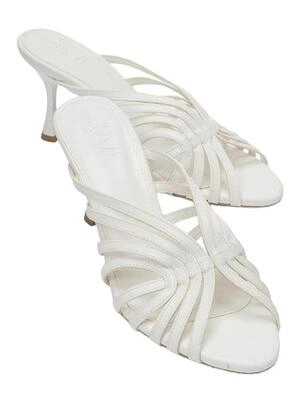 PROLOGUE SHOES Olivera Stiletto Sandal - White