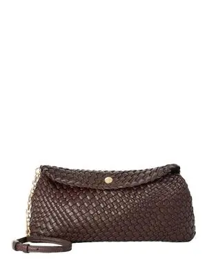 Dune London Woven Faux Leather Clutch - Brown