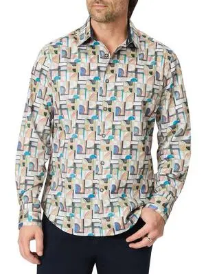 Robert Graham Gainsborough Long Sleeve Stretch Cotton Shirt - Multi