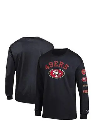 Champion San Francisco 49ers Seal Long Sleeve T-shirt - Black