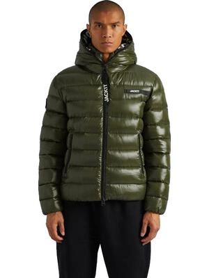 JACK1T Hooded Insulated Down Jacket - Olive