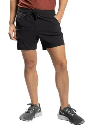 PETER MANNING NYC 5-inch Inseam Performance Shorts - Black