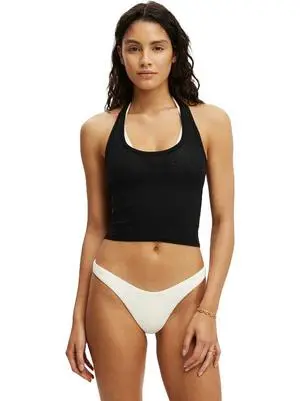 Cotton:on COTTON:ON Maya Knit Halter Top Black