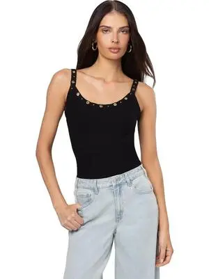 Generation Love Iris Grommet Tank Top - Black