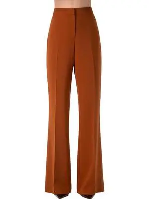 IVONNE High-rise Semi-flare Trousers - Chedron