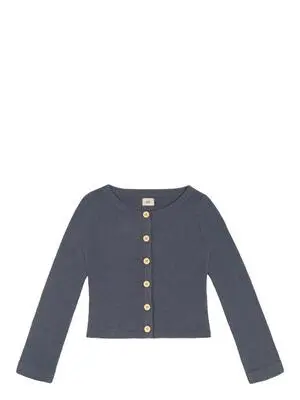 ODDLI Long Sleeve Cashmere Cardigan - Blue