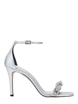 SERENA UZIYEL Catena Notte & Glam High-heel Ankle Sandal - Silver