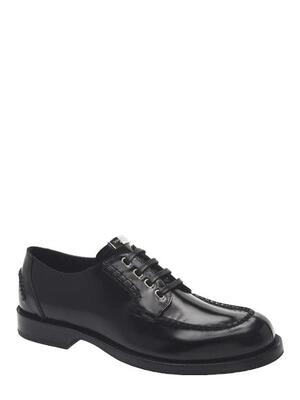 Dolce & Gabbana Black Leather Derby Shoes - Nero