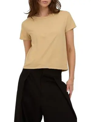 PROJECT SOCIAL T Boxy Cotton T-shirt - Camel