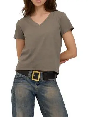 PROJECT SOCIAL T V-neck T-shirt - Slate