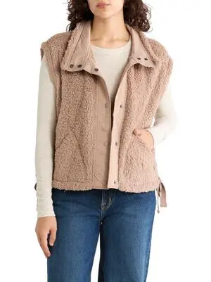 BEACHLUNCHLOUNGE BEACHLUNCHLOUNGE Paxton Fleece Vest Camel