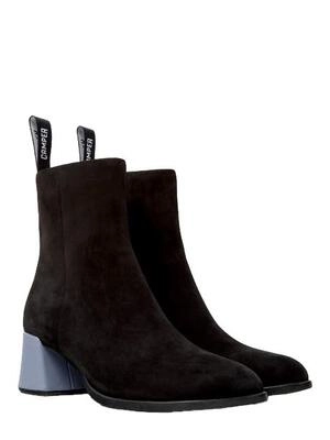 Camper Kora Twins Leather Zip Up Ankle Boots - Black