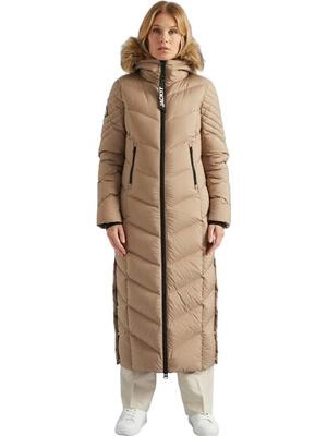 JACK1T High Neck Maxi Puffer Coat - Mink
