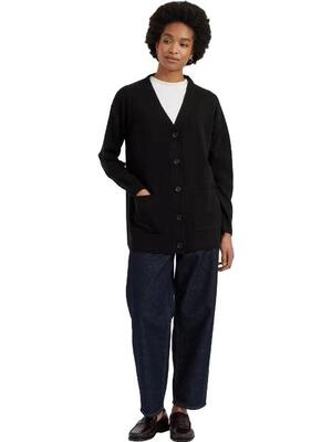 Chinti & Parker Wool-cashmere Long Cardigan - Black
