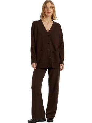 Chinti & Parker Wool-cashmere Long Cardigan - Chocolate
