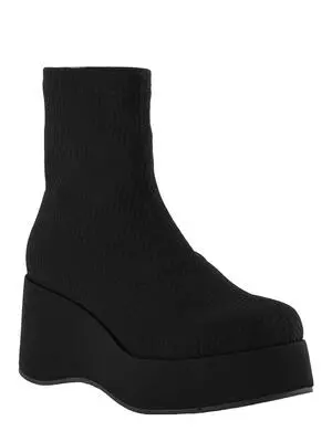 BC FOOTWEAR BC Footwear Koko Ribbed Stretch Wedge Bootie