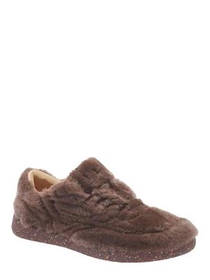 Gabriela Hearst Genuine Shearling High Top Sneakers - Mocha