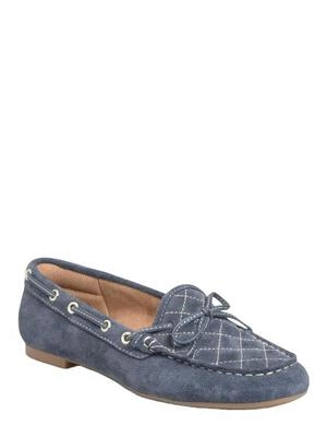 COMFORTIVA Tessie Leather Loafer - Washed Indigo