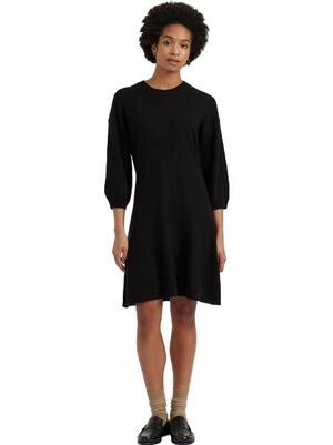 Chinti & Parker Wool-cashmere Wide-sleeve Dress - Black