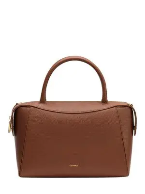 Cuyana Cuyana Forma Top Handle Bag Dark Chestnut