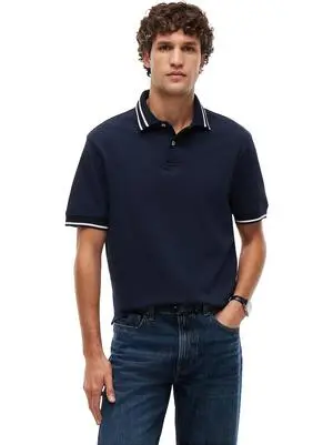 TOMMY HILFIGER Men's Regular Fit Foulard Jacquard Polo -