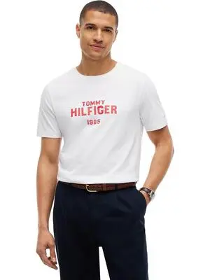 Tommy Hilfiger Classic Hilfiger Logo T-shirt - White