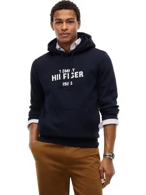 Tommy Hilfiger Classic Logo Hoodie - Navy Blue