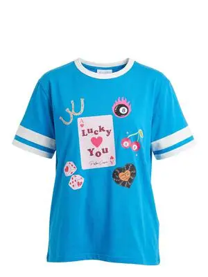 PALM COLLECTIVE Feeling Lucky T-shirt - Blue