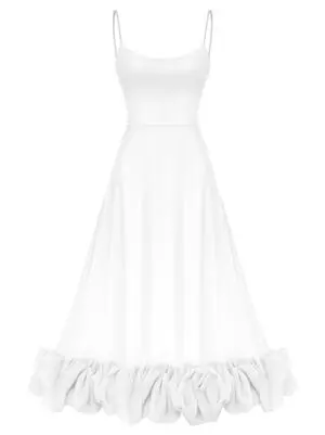 POST MERIDIEM Bustier Midi Dress - White