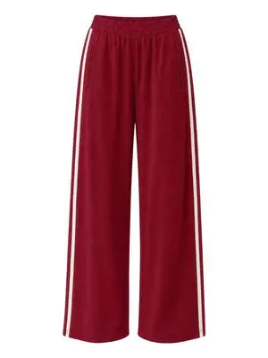 PALM COLLECTIVE Striped Track Pants - Red