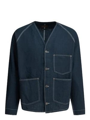 BEAMS Engineer Denim Jacket - Blue