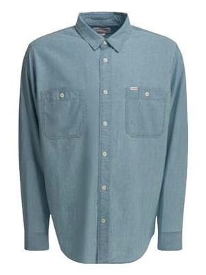 Filson Chambray Cpo Casual Shirt - Light Blue