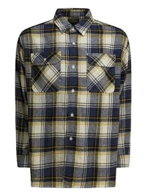 BEAMS Plaid Check Shirt - Grey