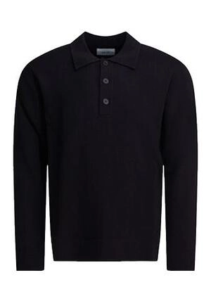 NN.07 Harald Wool Polo Sweater - Blue