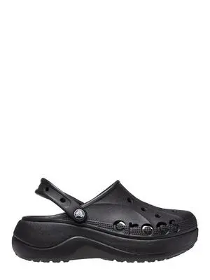 CROCS Baya Platform Clogs - Black
