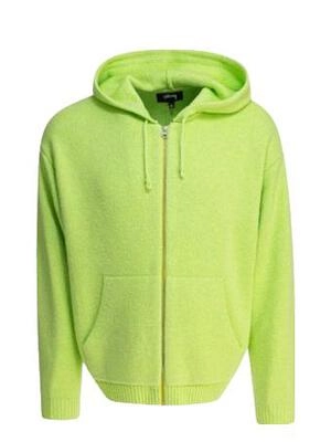 StÜssy Full Zip Hooded Sweater - Green