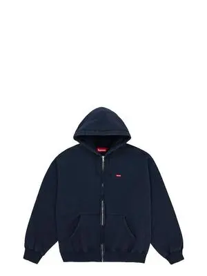 Supreme Small Box Zip Up Hooded Sweatshirt - Navy Blue