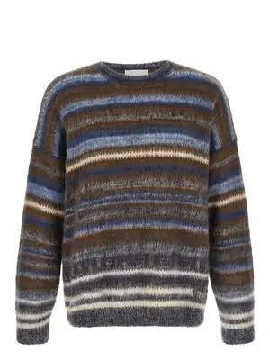 MARANT Scolan Striped Crew Neck Sweater - Blue