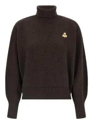 MARANT ETOILE Nasha High Neck Sweater - Brown