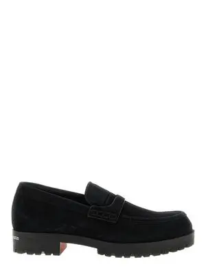 CHRISTIAN LOUBOUTIN CHRISTIAN LOUBOUTIN Cavavin Suede Loafers Black