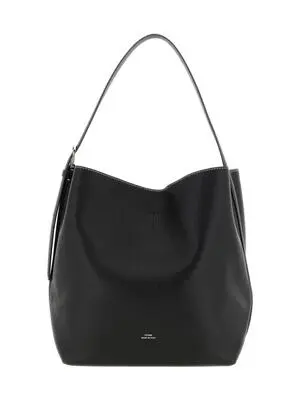 TOTÊME Toteme Medium Belted Grained Leather Shoulder Bag