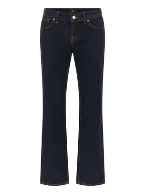 7 For All Mankind Low Cigarette Jeans - Blue