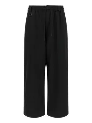 Y3 D-ring Wide Leg Trousers - Black